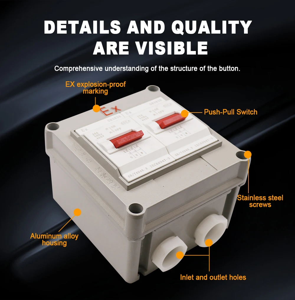 Single-Gang Double-Gang Triple-Gang Explosion Proof Lighting Switch Box ...