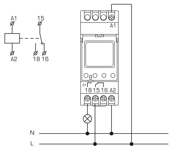 RELETEK RD-TPA1 Astronomical Time Switch Relay - High Power Protection