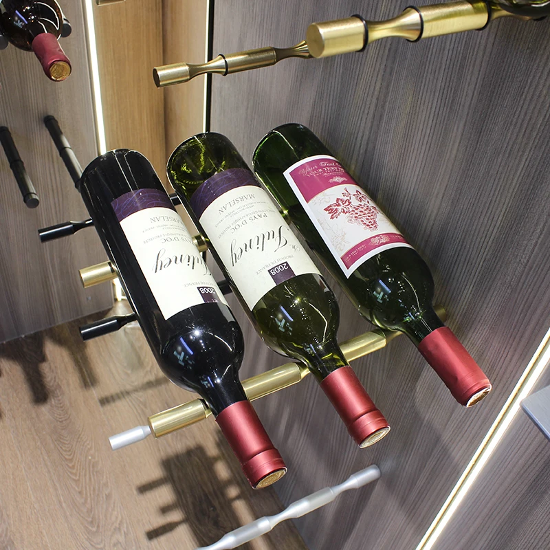 Aluminum Wine 1 2 3 Bottle Racks Wall Mount Wine Pegs - Buy Wine Rack ...