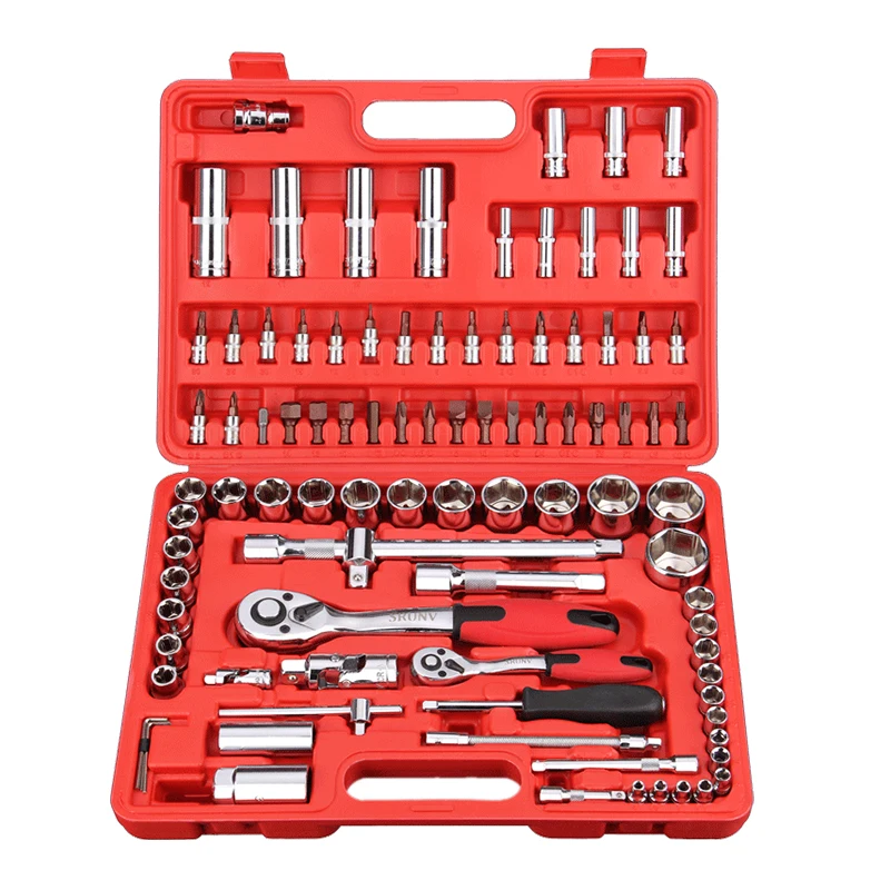 94 Piece Handtool Set - Versatile Tool Box for DIY & Auto Repair