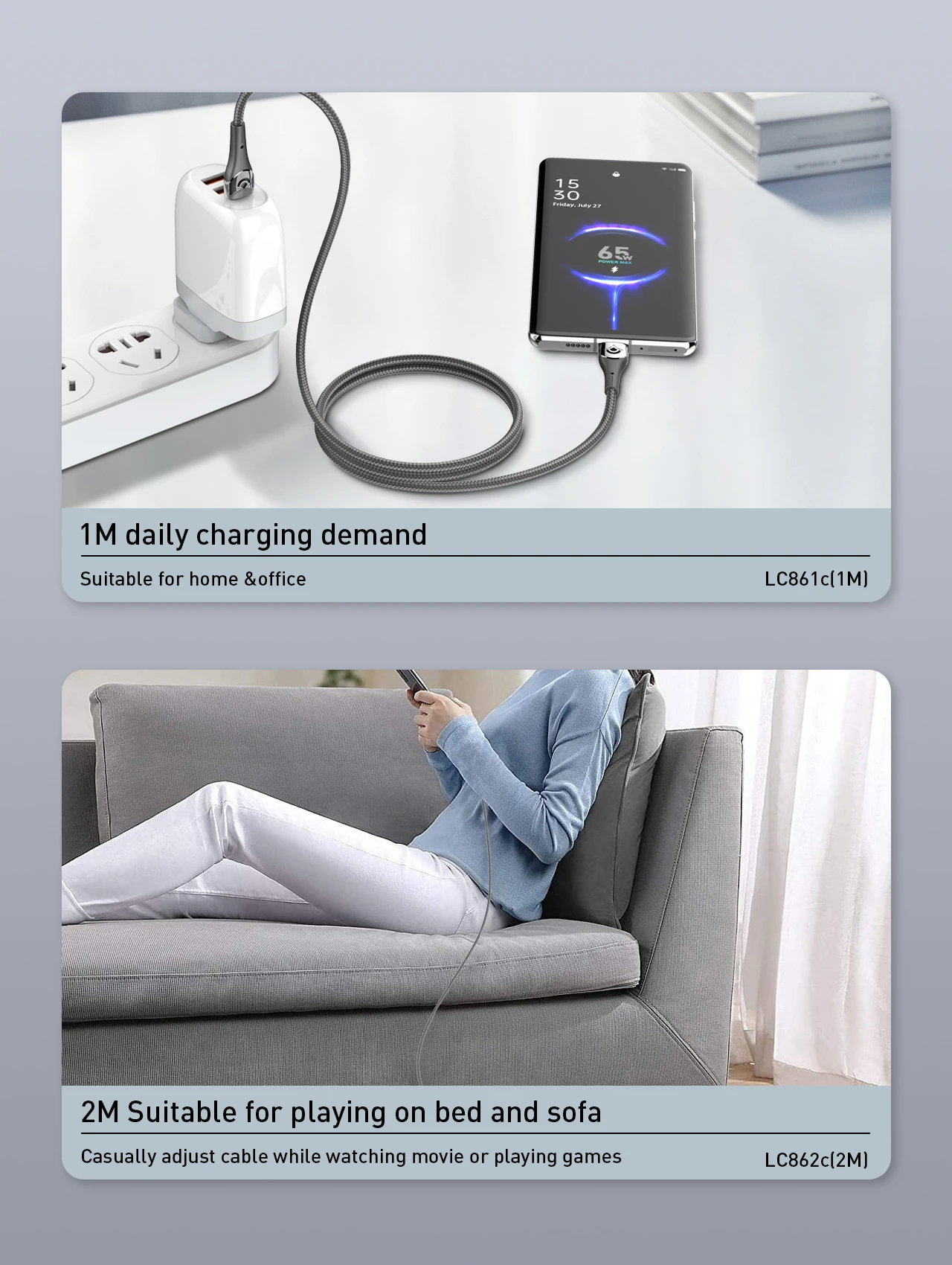 Ldnio Lc862c 2m 65w Type-c To Type-c Cable Support Pd And Qc Fast ...