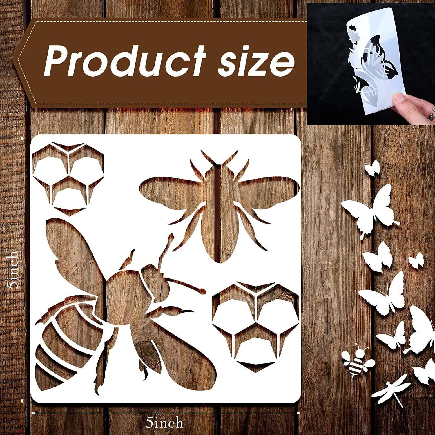 Insect Stencils For Painting Reusable Animal Plant Music Stencil Spring ...