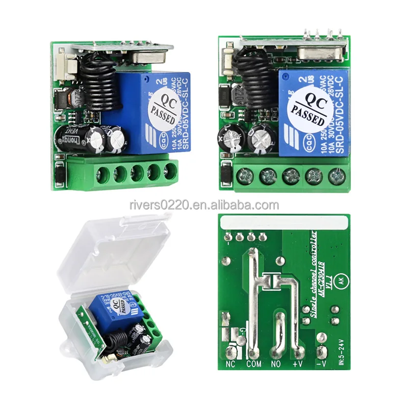 Long Rang DC24V 12V 10A 433Mhz Wireless RF Remote Control Switch ...