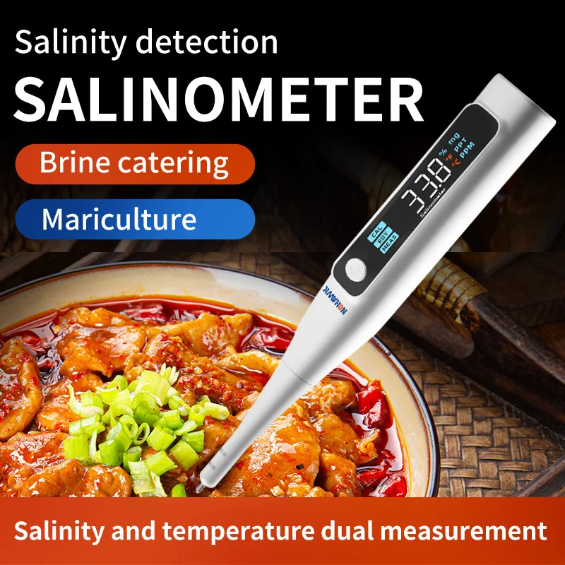 Digital Salinity Meter Salt Water Waterproof Ip66 Food Liquid Salinity ...