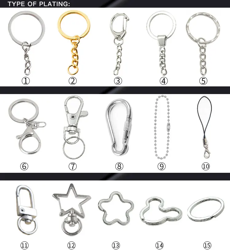 Custom Transparent Acrylic Blank Keychains Blank Logo Plastic Keyring ...