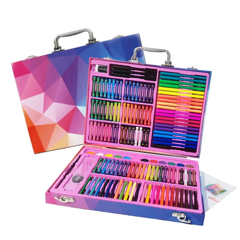 158pcs Kids Art Coloring Set Crayons Oil Pastels Color Pencils For ...