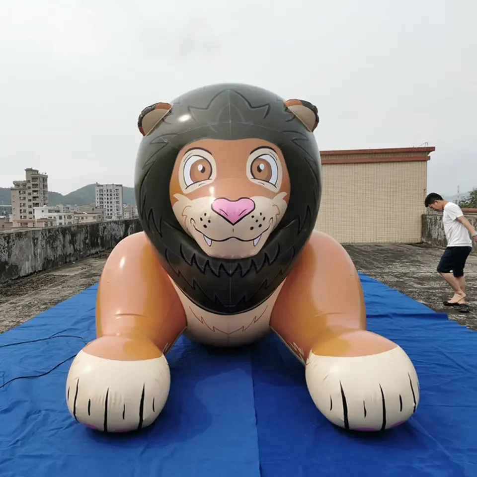 Beile Cartoon Large PVC Inflatable Lion Animal Toys