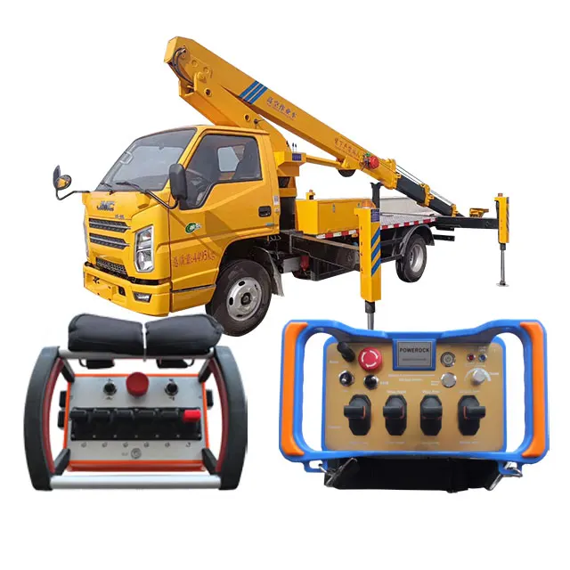 4 Joystick 8-35v Cranes Hydraulic Valve Wireless Motor Remote Control ...