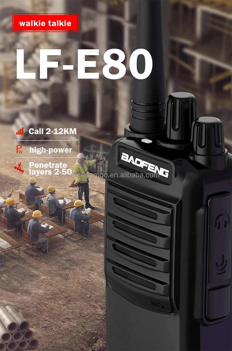 Baofeng Bflf-e80 Radio Transceiver Uhf Radios Two-way Automatic Power Saving Walkie Talkie ...