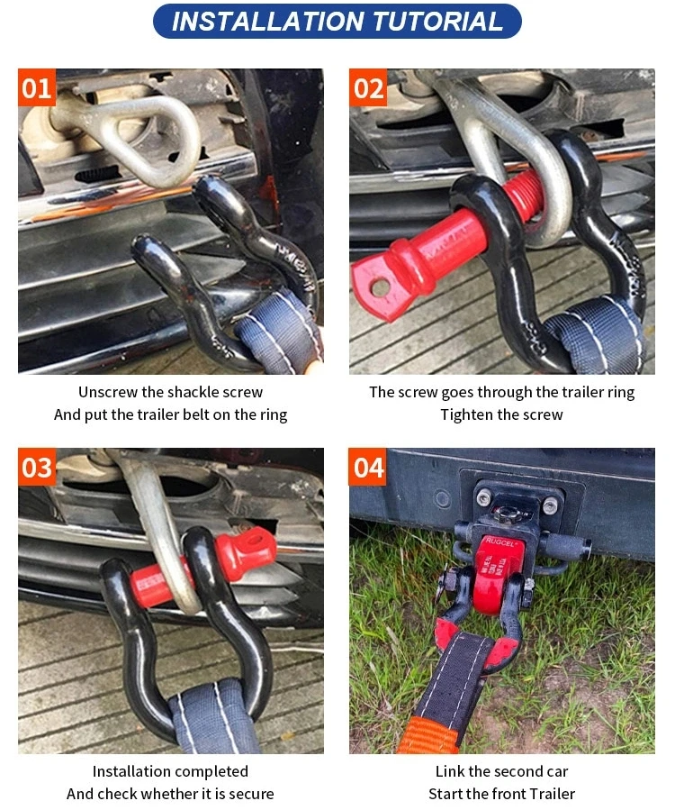 Drop Forged D Ring Shackles Hitch Receiver Trailer Shackle Set| Alibaba.com