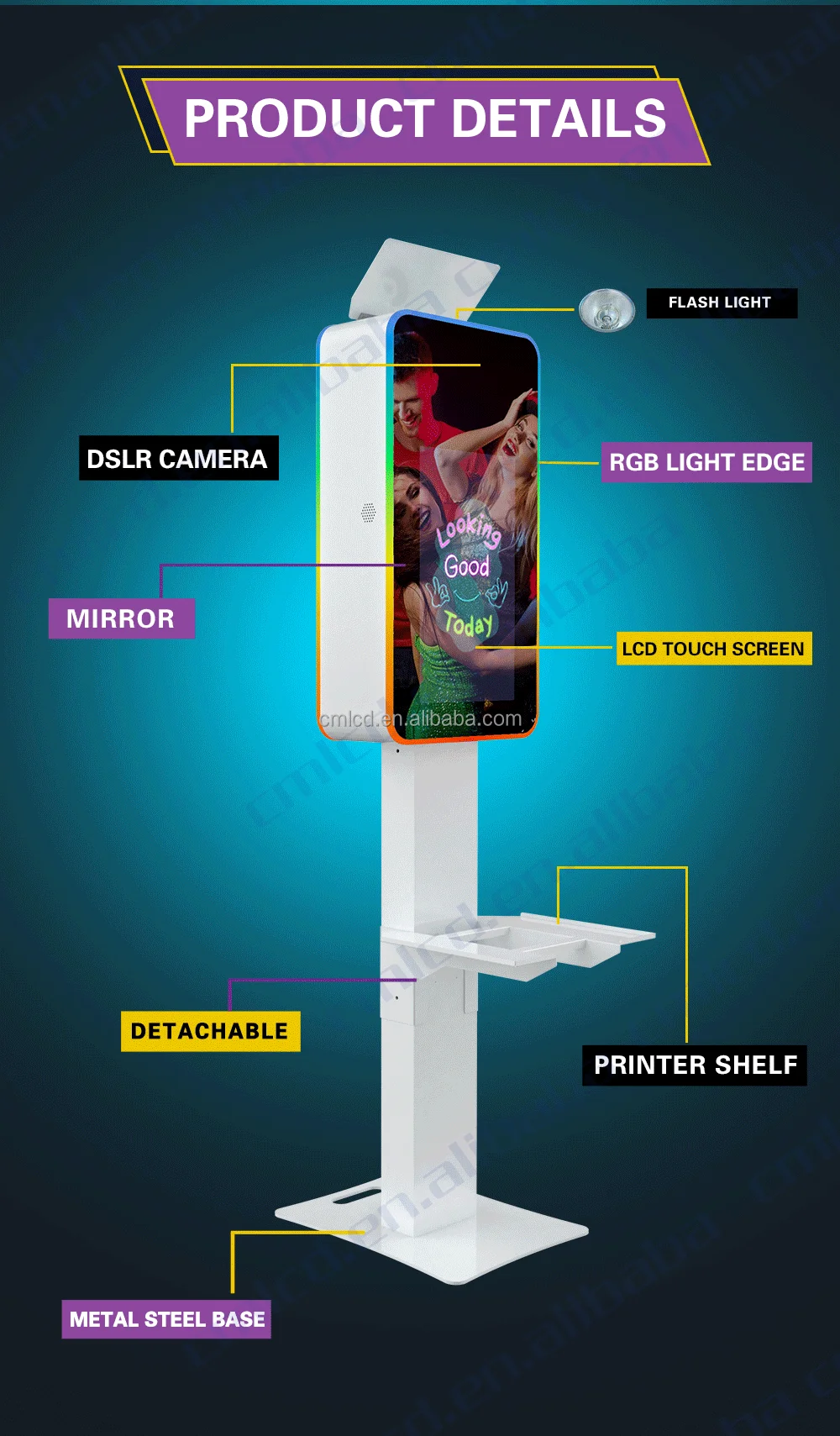 Mirror Photo Booth - 32 Inch Touch Screen Photobooth