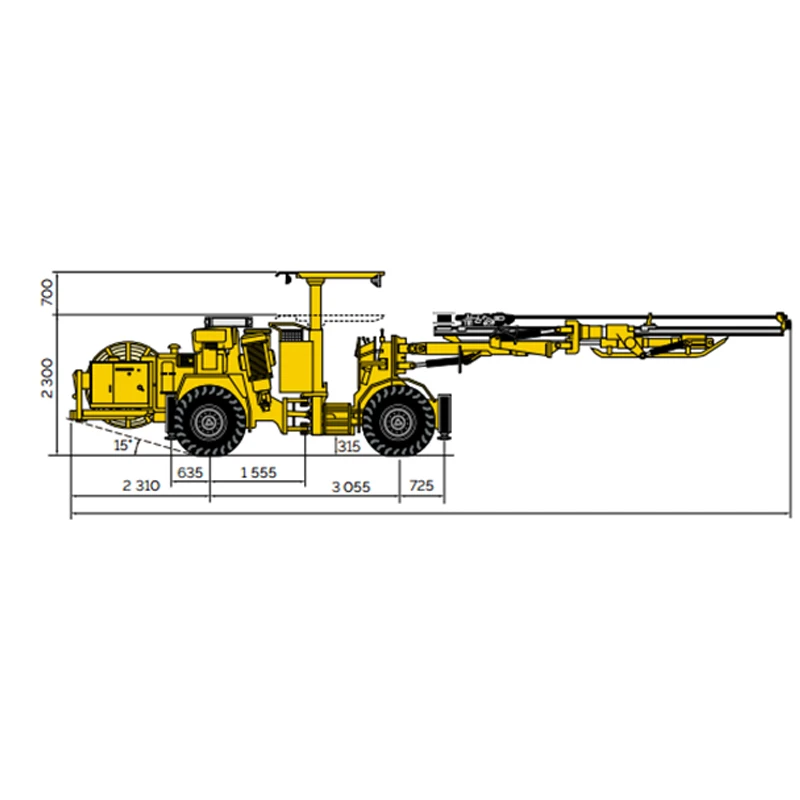 Boomer 282 Two-boom Hydraulic Controlled Underground Face Drilling Rig For Medium Sized ...