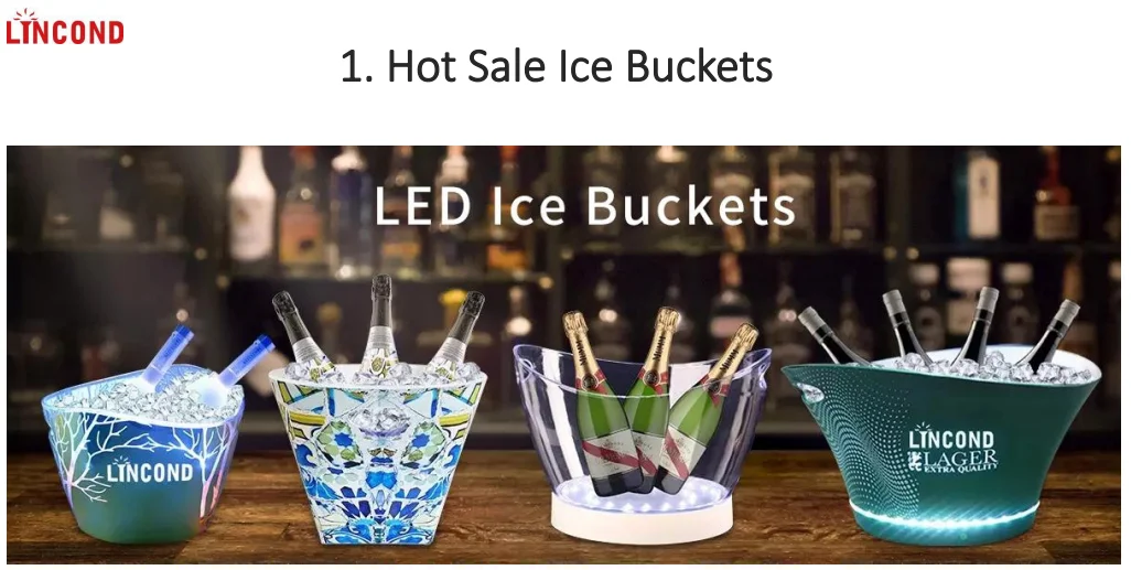 Stylish Transparent Silk-screen Plastic Bucket Led Lighting Rgb ...