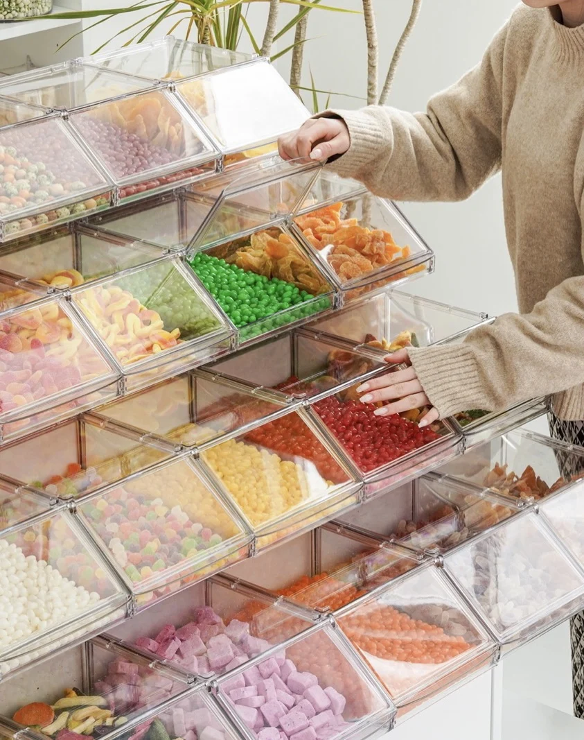 Wholesale Acrylic Candy Bin Display Organizer - 8L Food Storage for ...