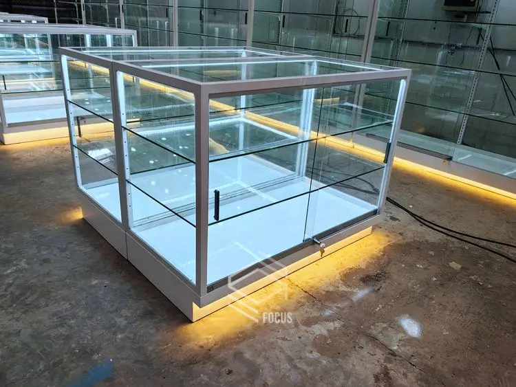 Customized Storage Display Cabinet Glass Showcase Retail Shop Tobacco ...