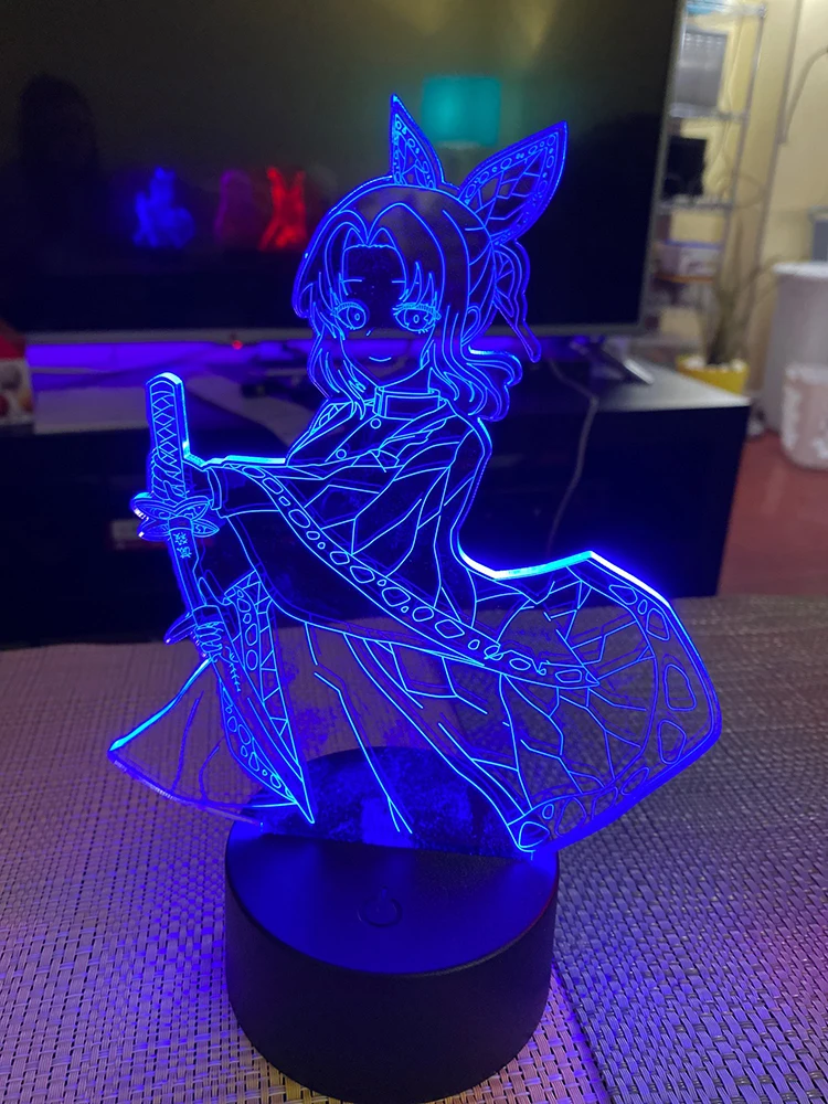 My Hero Academia Shoto Todoroki 3d Illusion Night Light Mha Merch Led ...