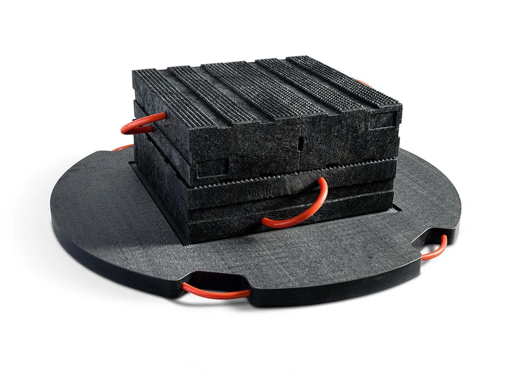 Customized Round Blocks Mobile Crane Outrigger Crane Pads