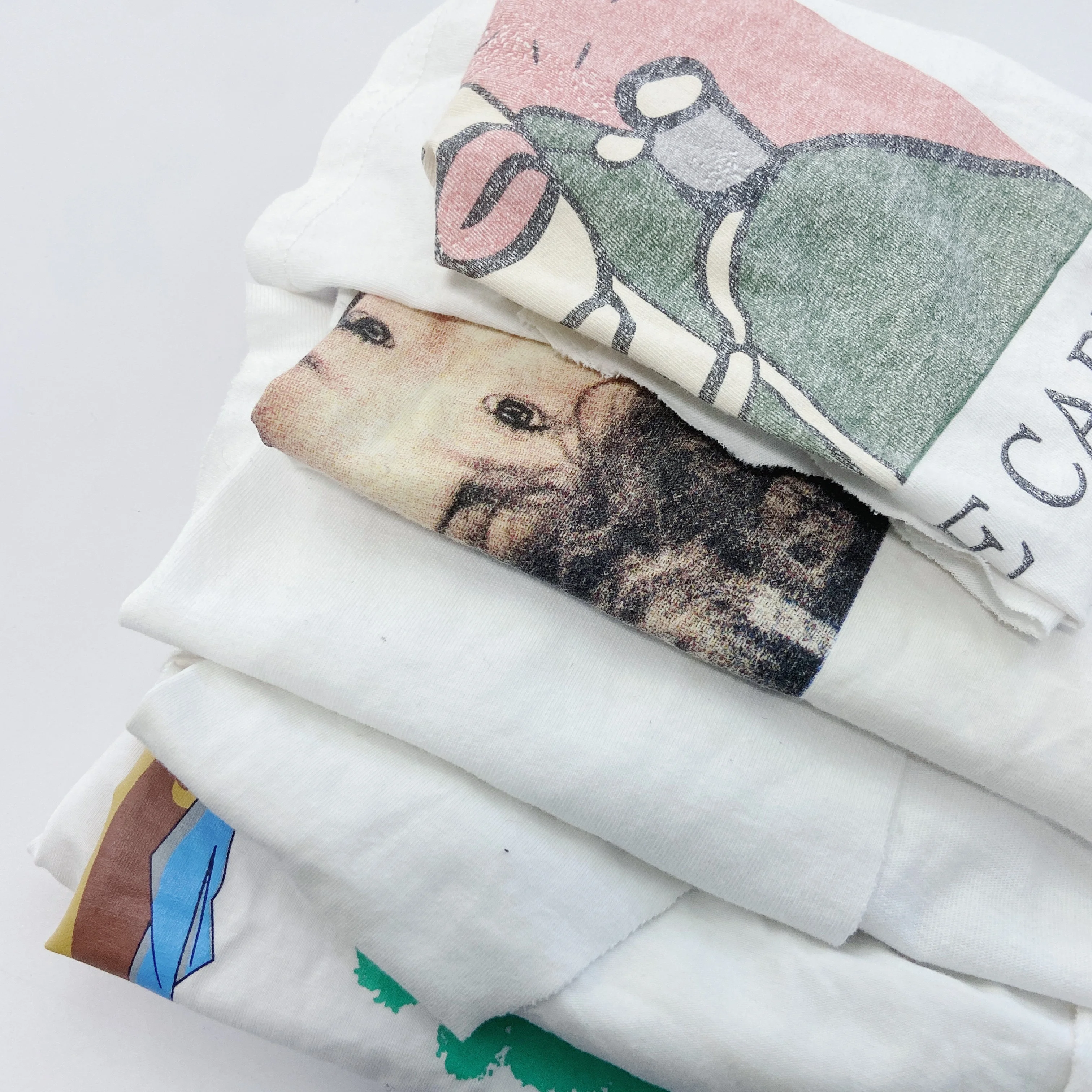 Painter Fabric Textile Waste Recycling Industrial Wiping Rags White T ...