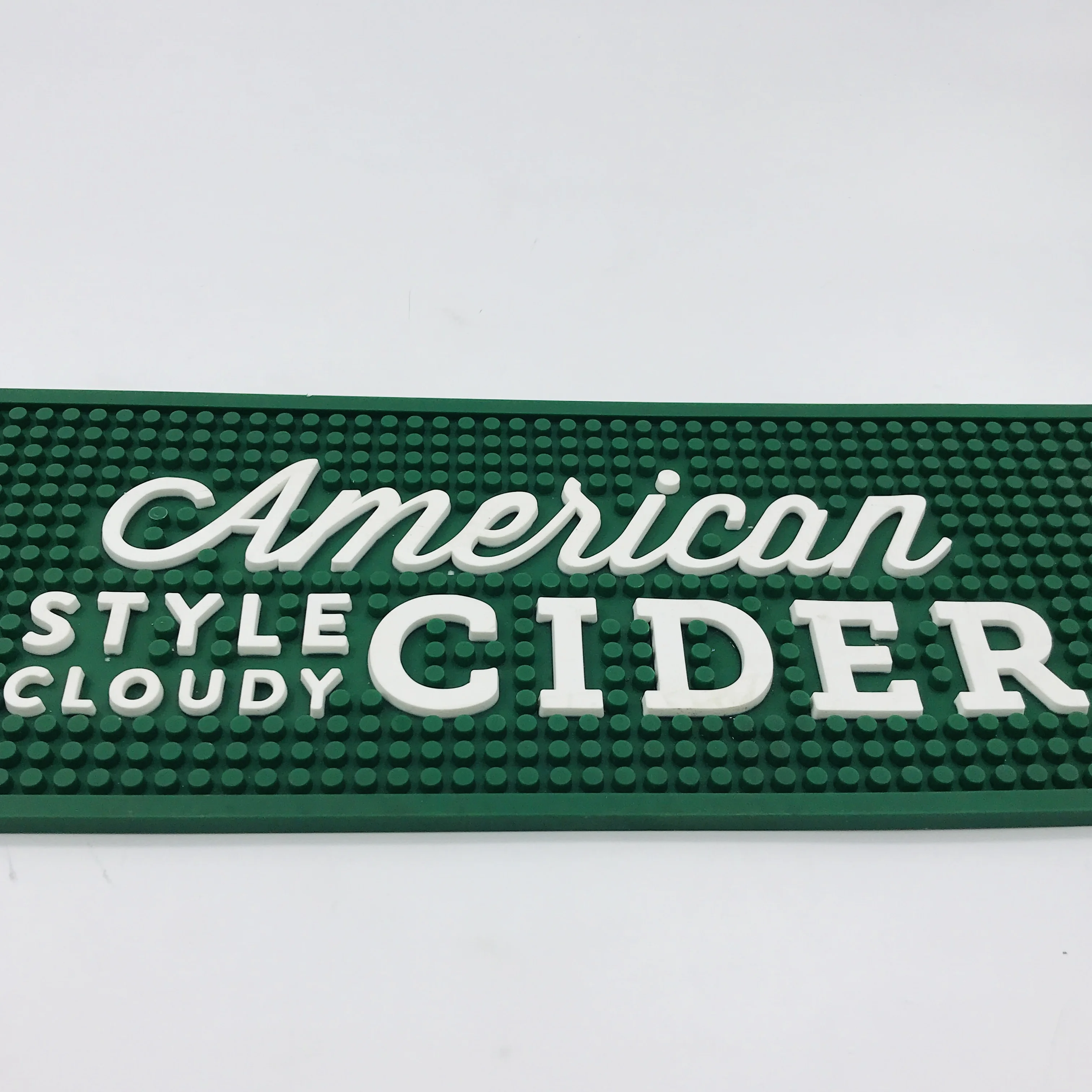 Custom Embossed Logo Soft PVC Rubber Eco-Friendly Bar Spill Mat ...
