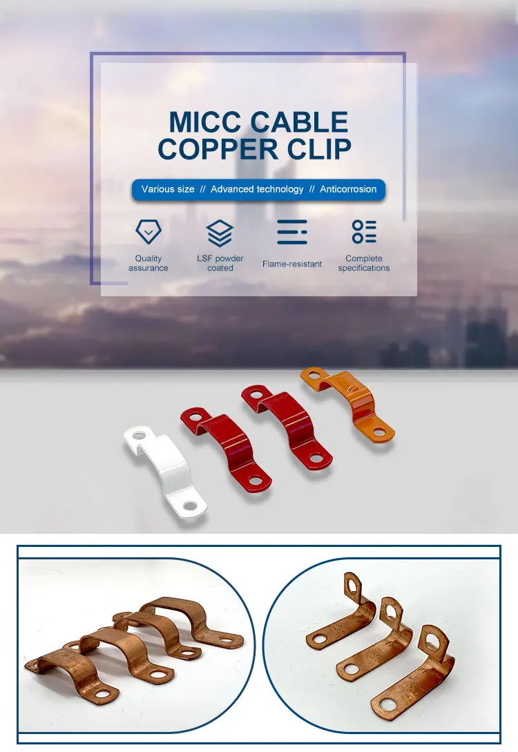 Metallic Electrical Grounding Clamp One Hole Cable Clip - Buy Grounding ...