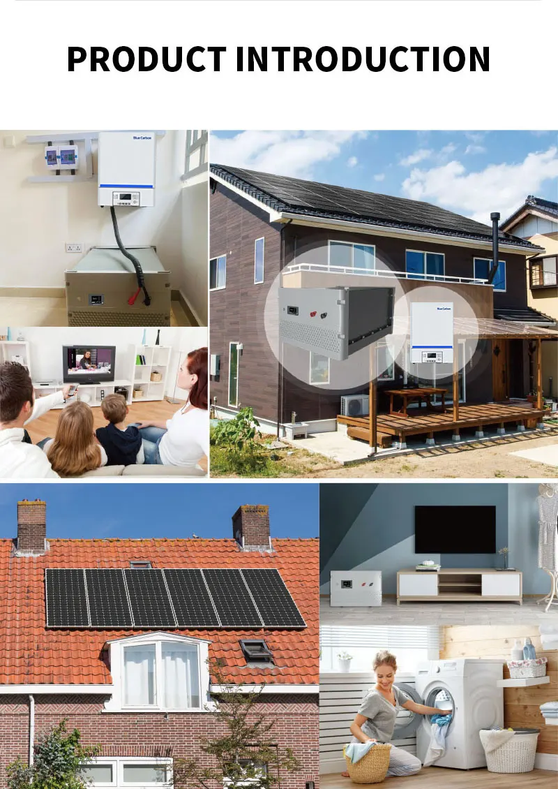 Blue Carbon Safety Movable Off-grid 3kw 5kw Solar Power System 5000w ...