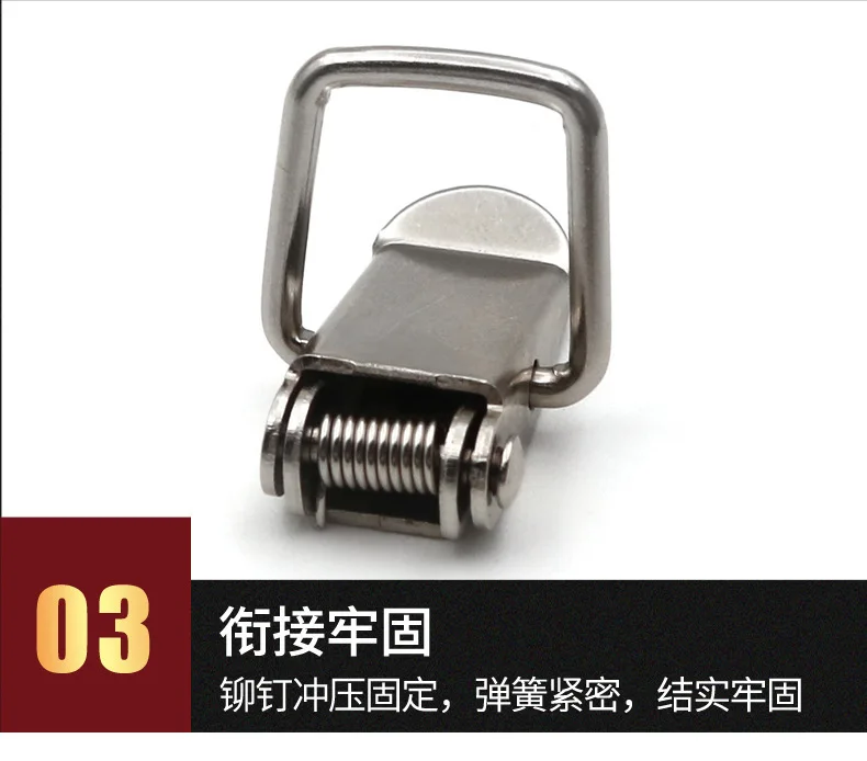 Stainless Steel Spring Loaded Toggle Latch Silver Catch Hasp Clamp Clip ...