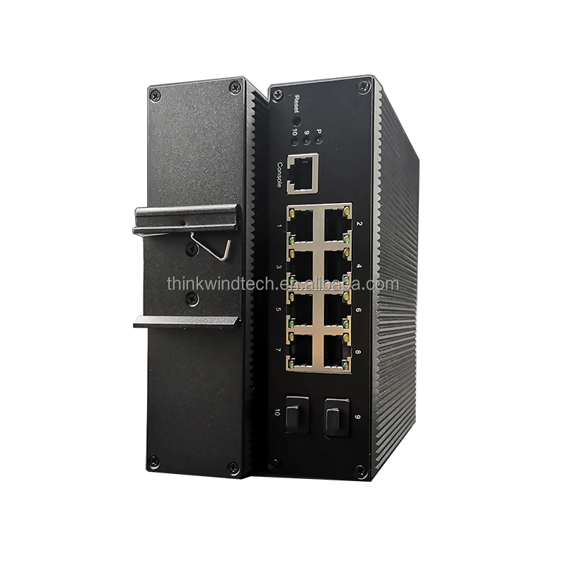 Din-rail Switch 8-port 10/100/1000m Base-t Industry Poe Switch With 2-port 100/1g Base-r(sfp ...