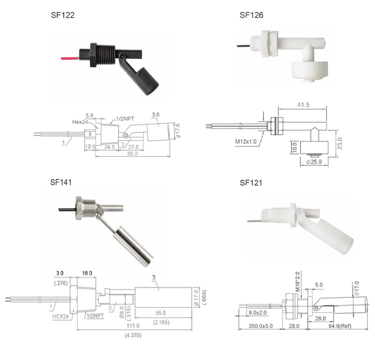 Magnetic Water Level Sensor Sf126 Series Factory Price - Buy Sf126 ...