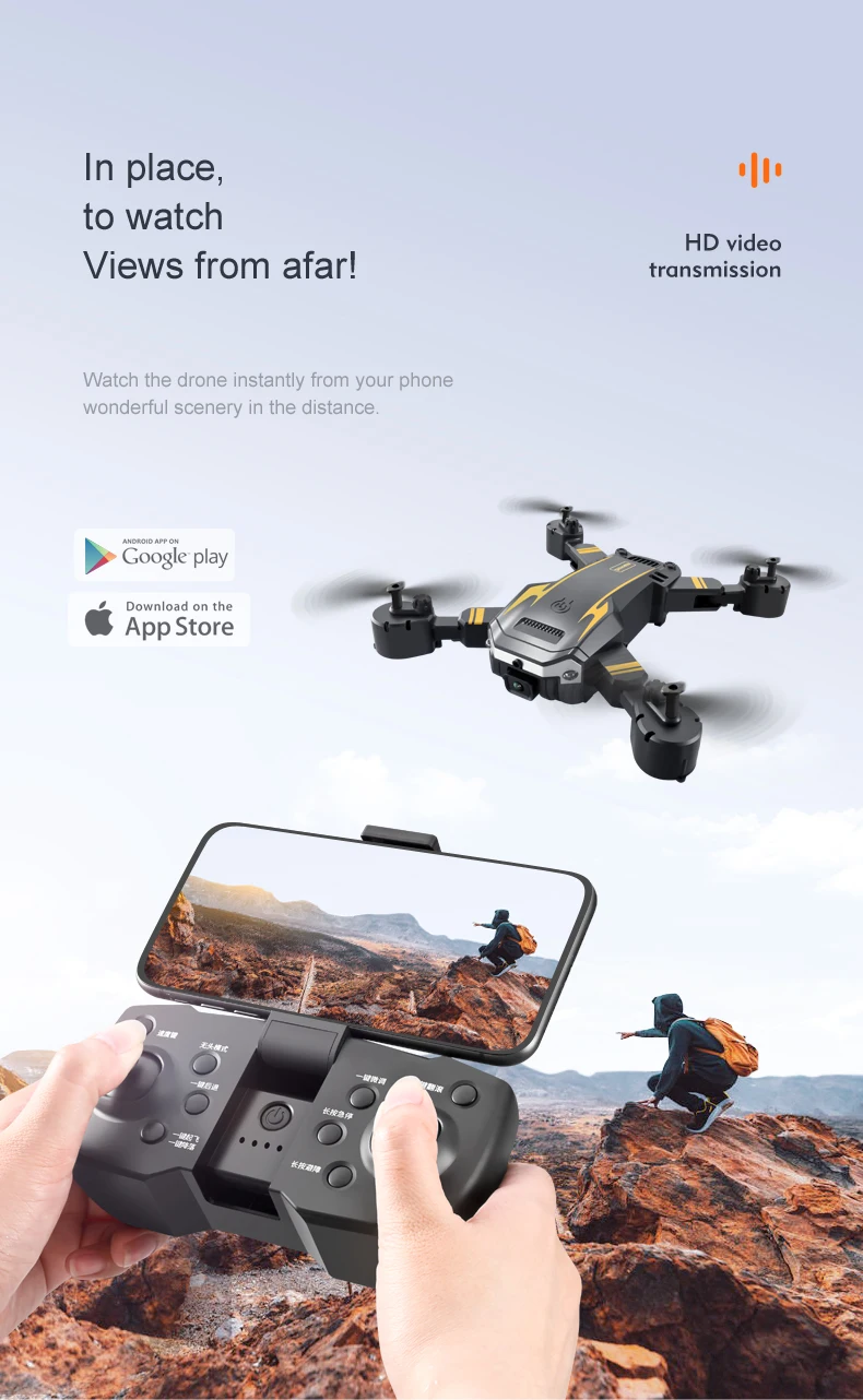 G6 Mini Drone With Wide Angle Hd 4k Dual Camera Height Hold Wifi Fpv ...