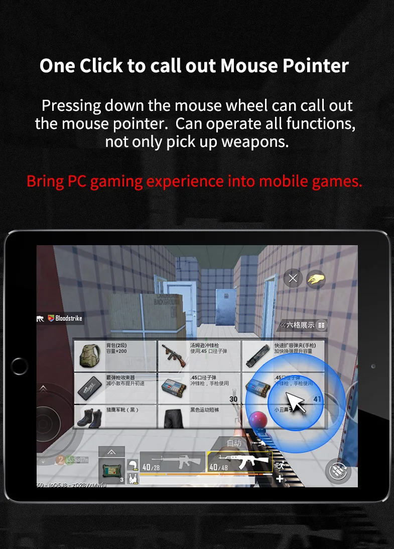 4 In 1 Mobile Game Combo Wireless Converter With One-hand F6 Keyboard ...