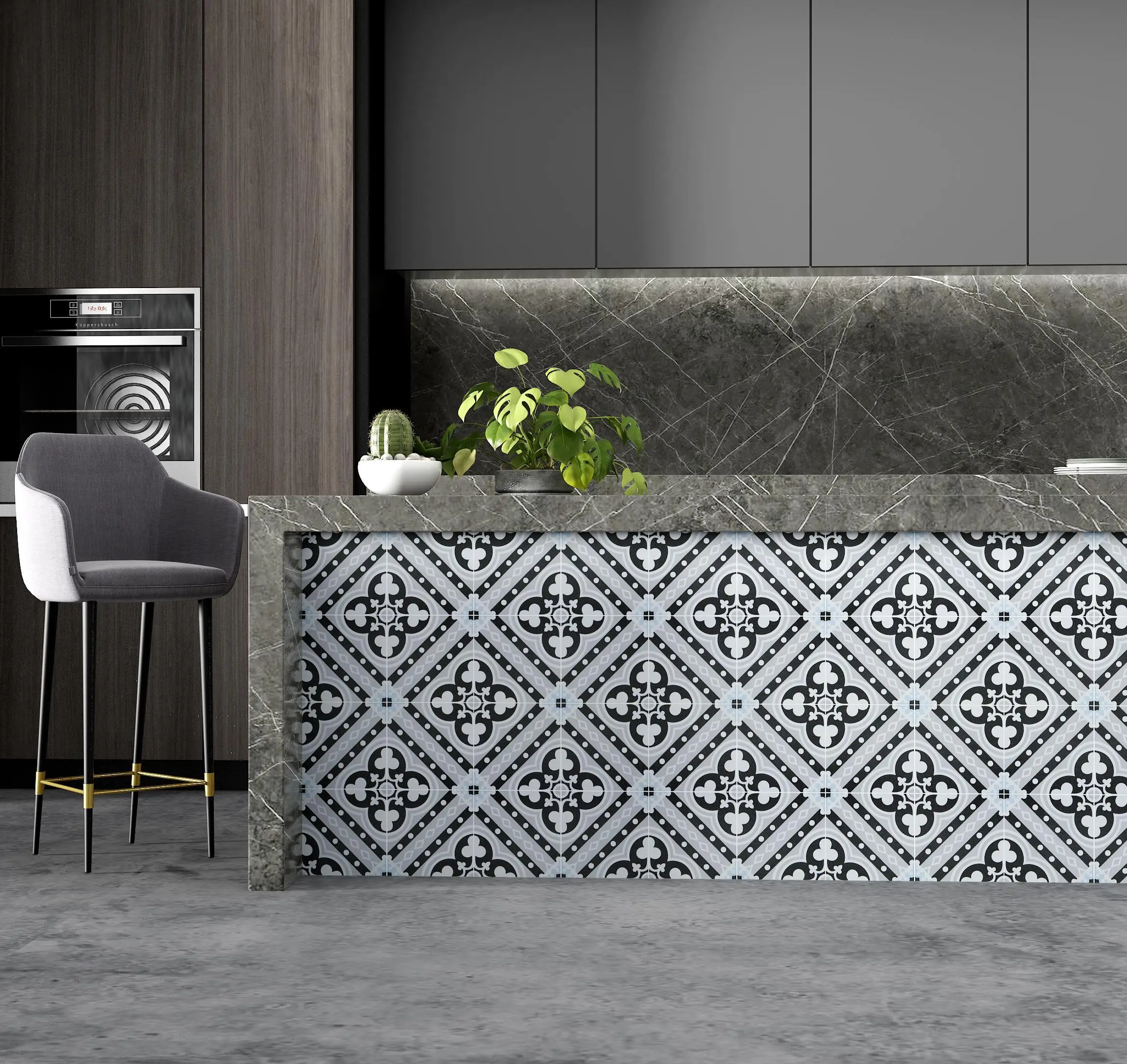 Small Flower Tile 200x200 - Stylish & Durable Flooring