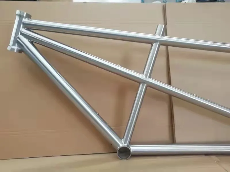 700c Road Bike Titanium Tandem Bicycle Frame With 2 Seat Post For 2 ...