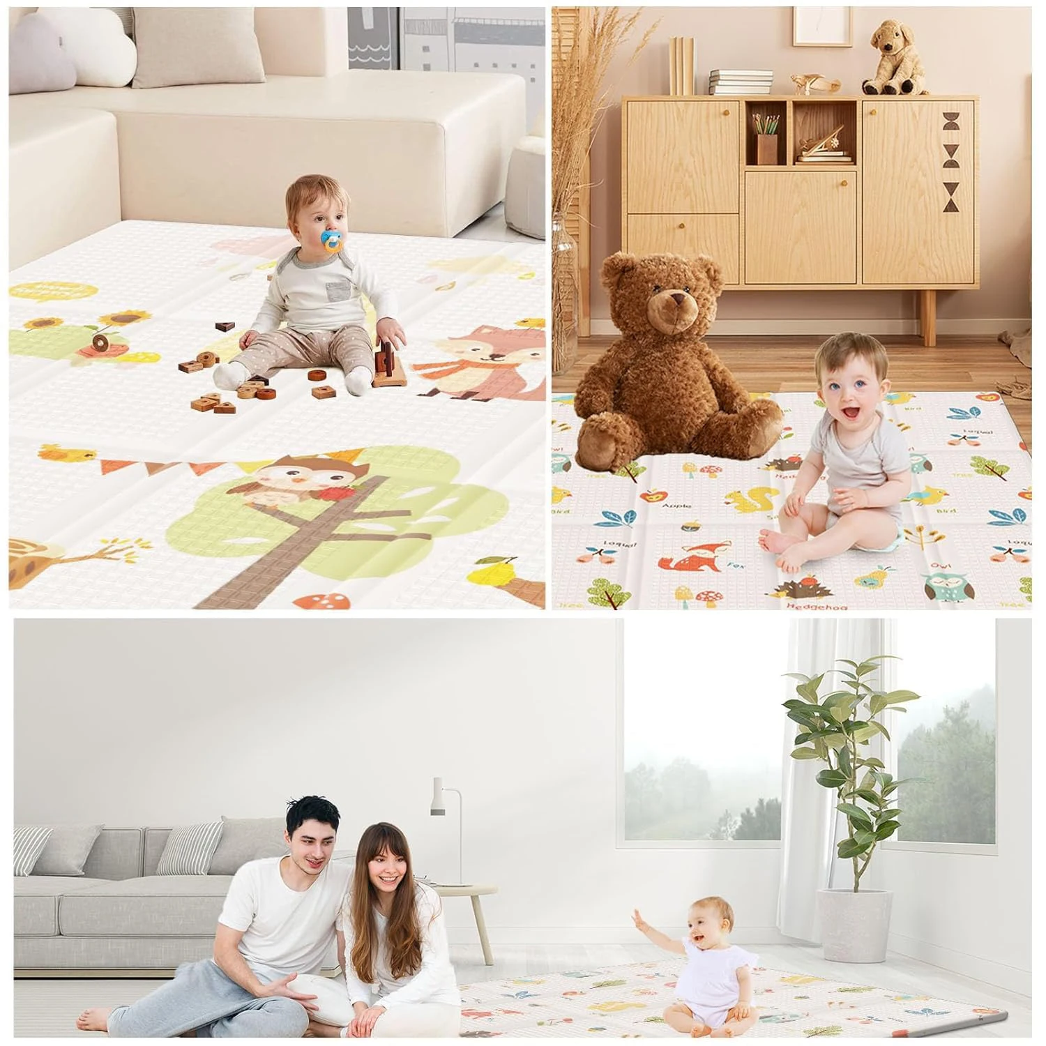 Portable Waterproof Activity PlayMats 50 x 50 Inch Playpen Mat XPE Baby ...