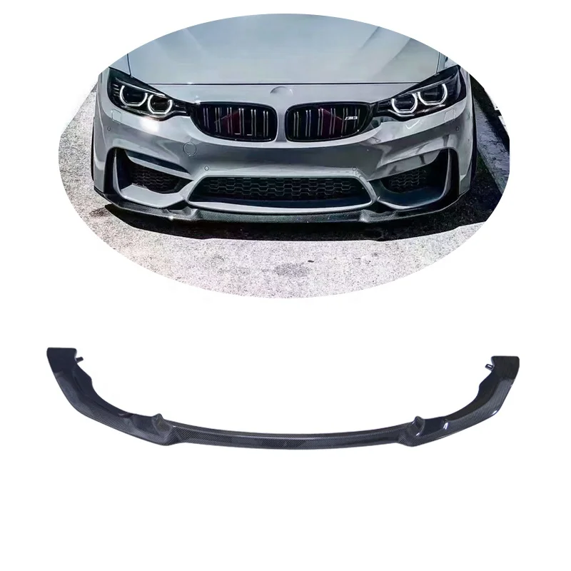 Carbon Fiber CS Style Front Bumper Lip for BMW F80 F82 M3 M4 2015+ Car ...