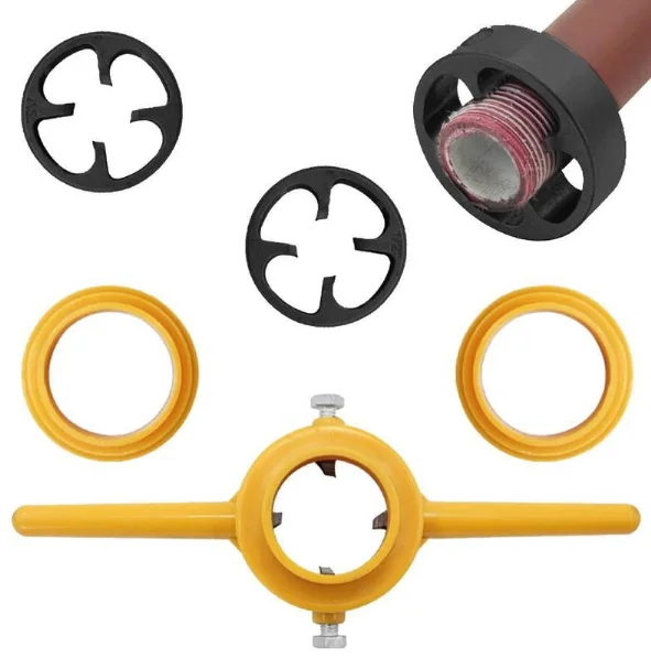 6-piece PVC Plastic Water Pipe Thread Tap Set 1/2/3/4 1 Inch 6-piece ...