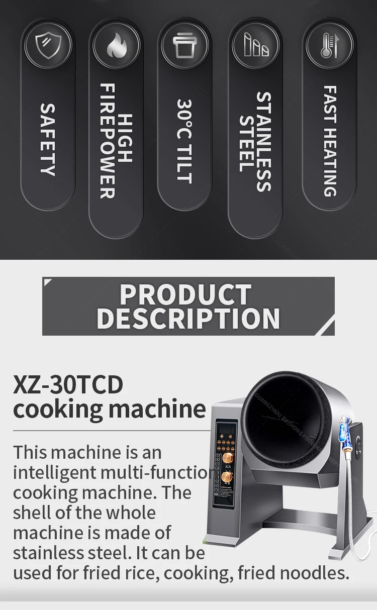 Multifunction Robot Stir Fry Cooking Machine - Intelligent & Automatic
