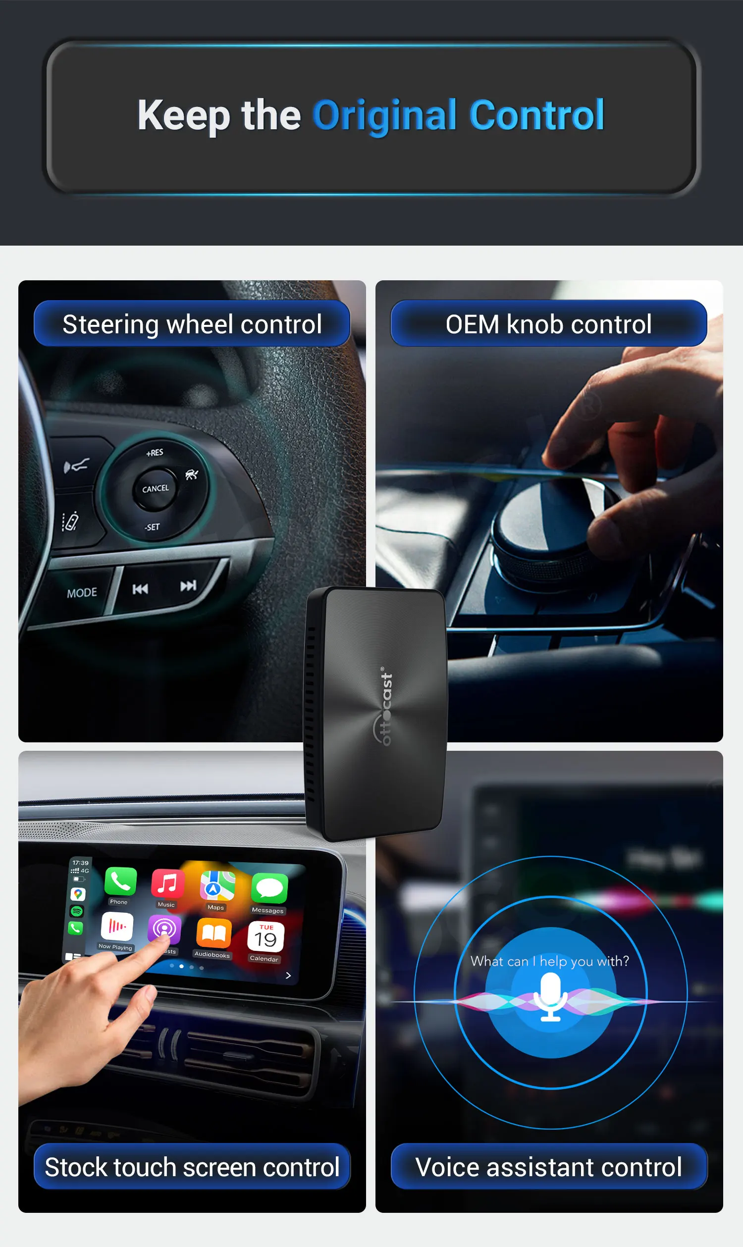 Magic Box Car Play Carplay Wireless Android Auto Wireless 2in1 Adapter ...