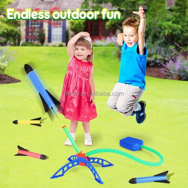 Summer Outdoor Games Activities For Kids With 6 Colorful Foam Rockets ...
