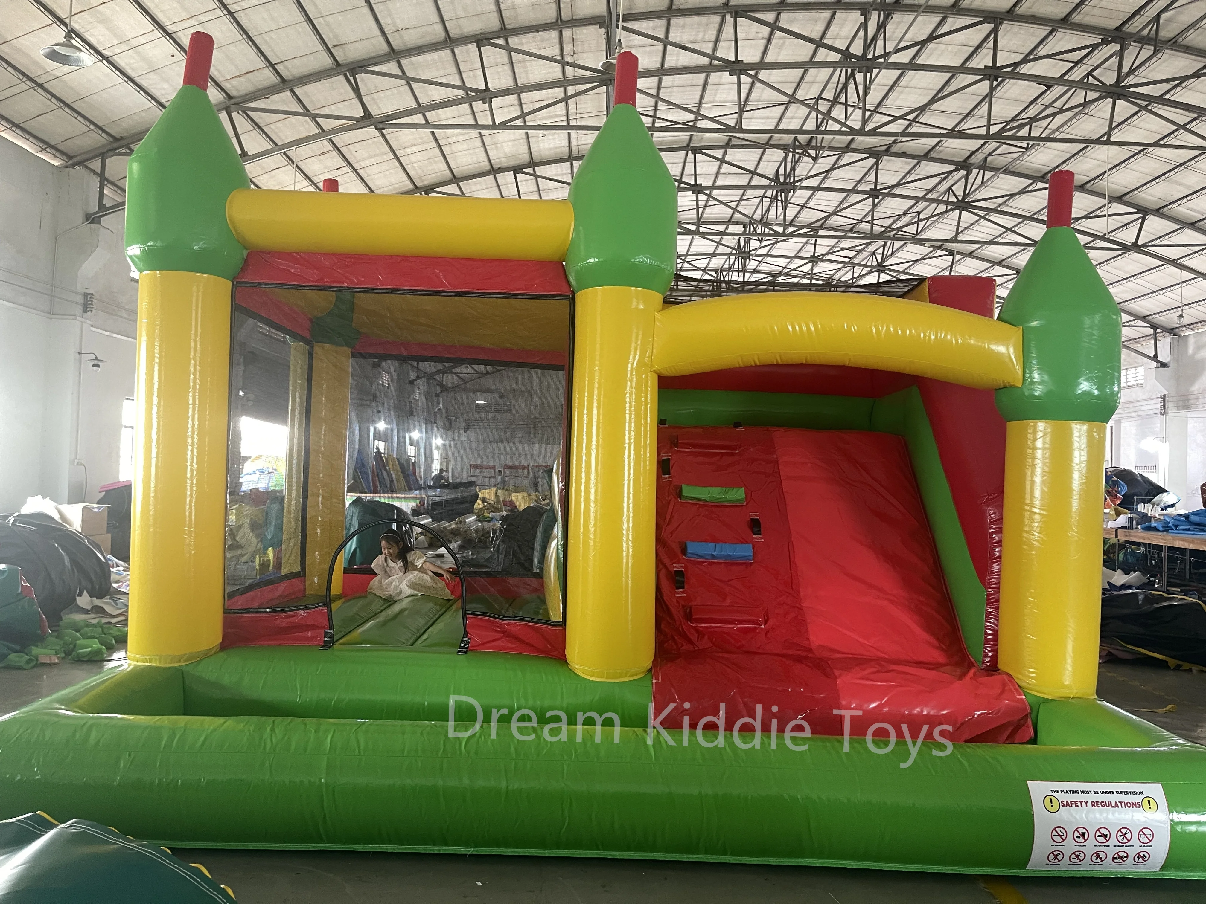 Three-in-one Inflatable Castle Bouncy Castle Bounce House Inflatable ...