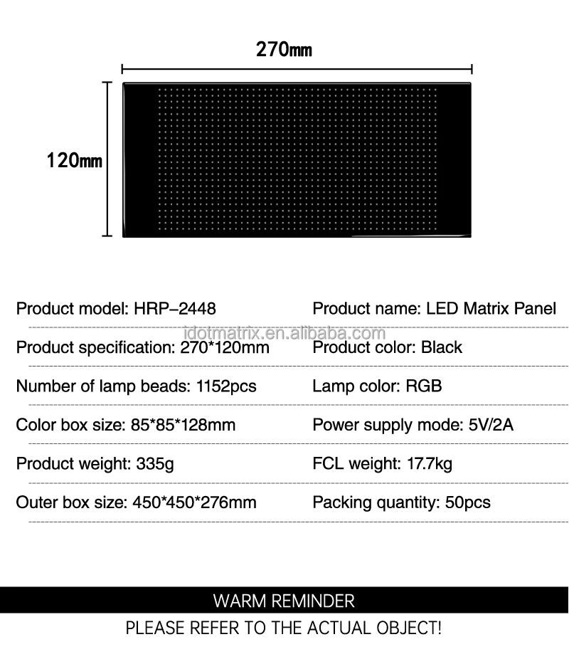 3264 Flexible Matrix Panel Screen Bluetooth App Control USB LED Sign ...