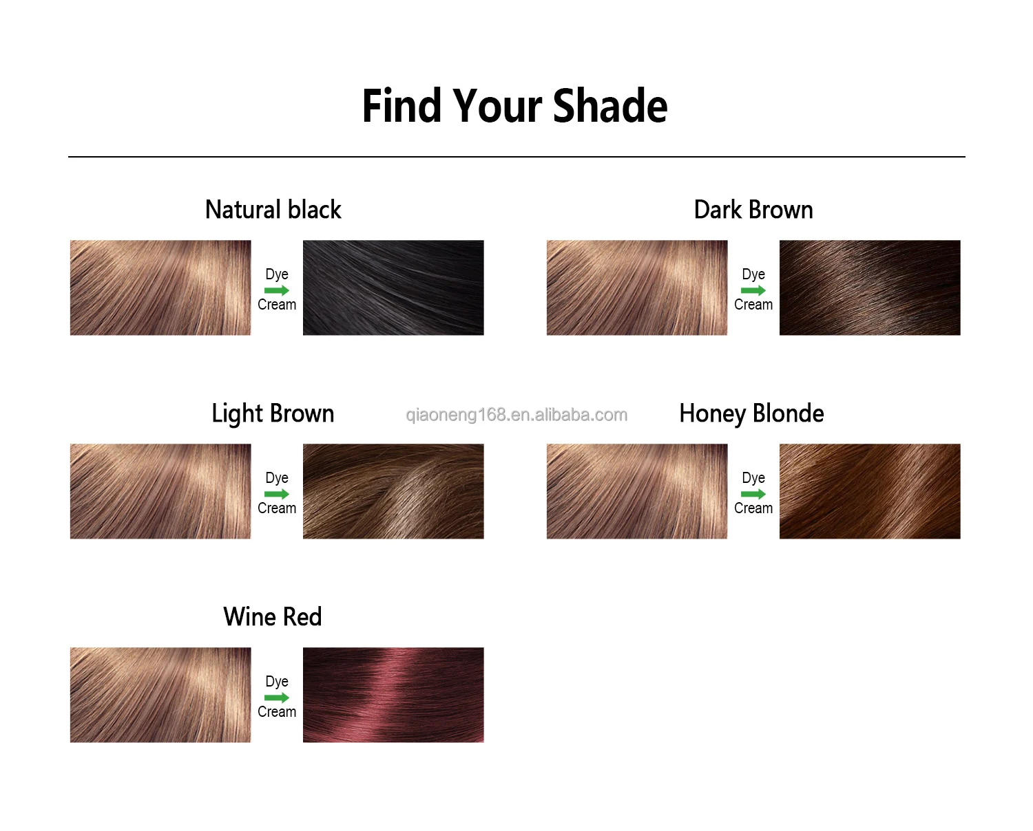 Wholesale Hot Selling Fast Hair Color Cream Hair Dye Natural ...