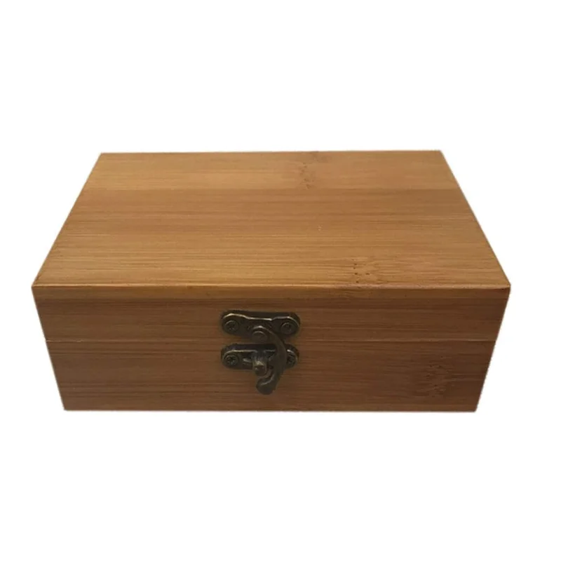 Bamboo Gift Box with Lid, Decorative Box with Hinge, Small Handmade ...