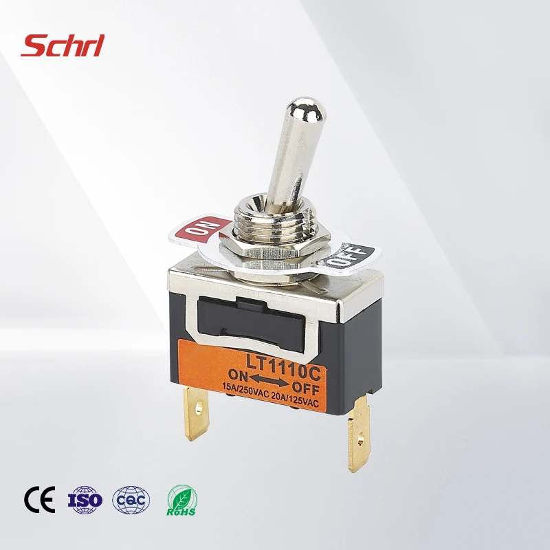 LT1110C single pole ON-OFF 125/250VAC 15A 2 Pin metal IP66 waterproof ...