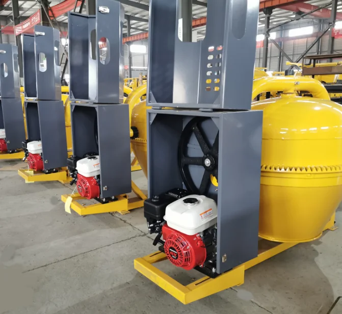Self-Loading Diesel Portable Concrete Mixer Machine with Pump Truck ...
