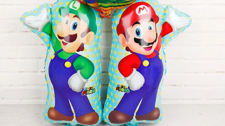Cartoon Mario Bross Foil Balloons Little Mario Bros Aluminum Foil ...
