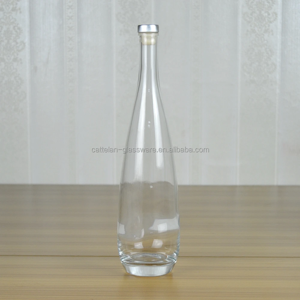 Factory Produce 750ml Water Drop Shape Glass Water Bottle With Cork Top ...
