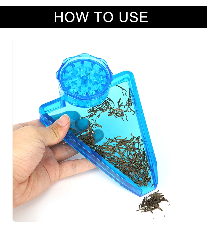 Multifunctional Trilateral Sailboat Shape Plastic Herb Grinder With ...