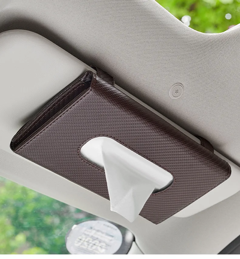 Car Sunshade Plate Tissue Box Universal Auto Interior Paper Towel ...