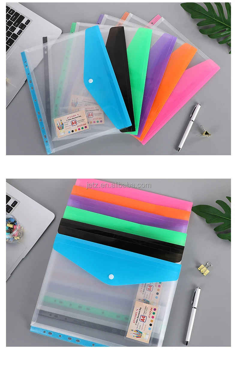 A4 Clear Transparent Plastic Poly PP Document Envelopes