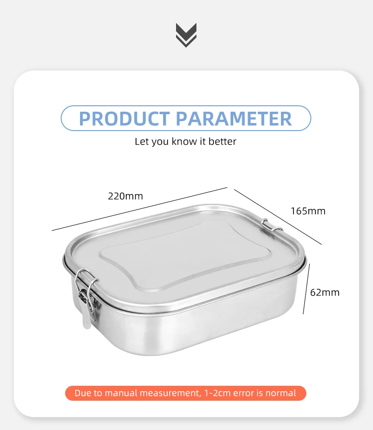 Stainless Steel 1.0l Lunch Box Reusable Lunch Boxes Plates Thermos ...